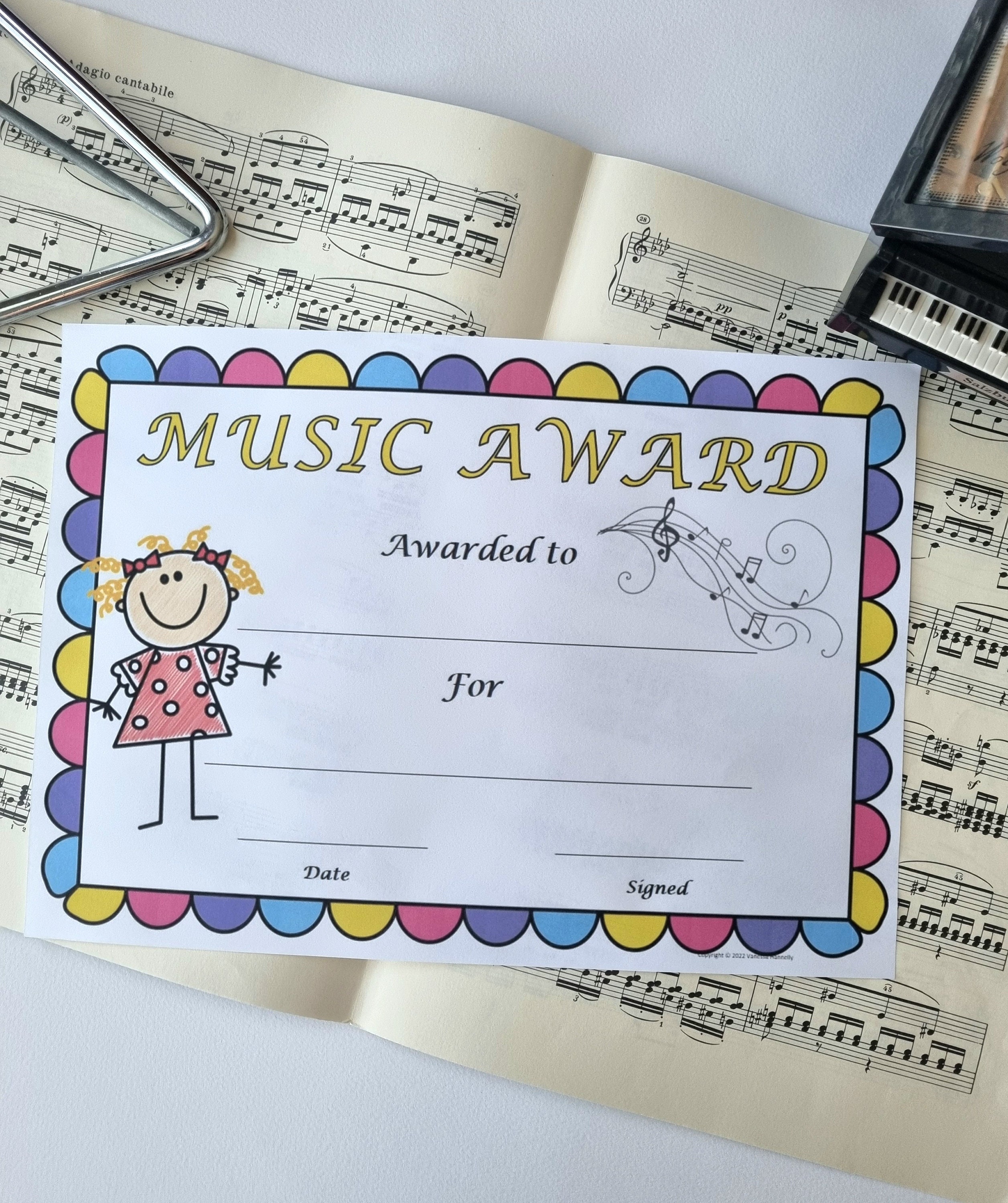 Music End of Year Certificates - Etsy