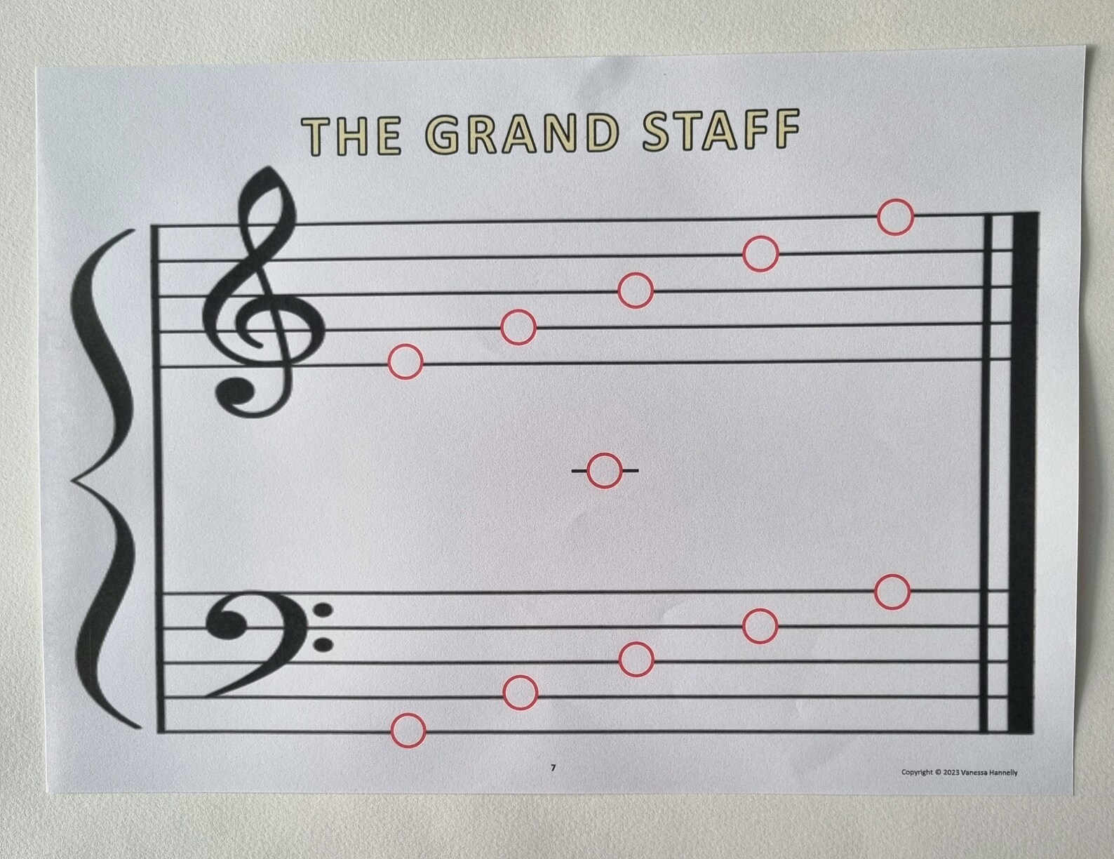 The Grand Staff Teaching Aids - Etsy