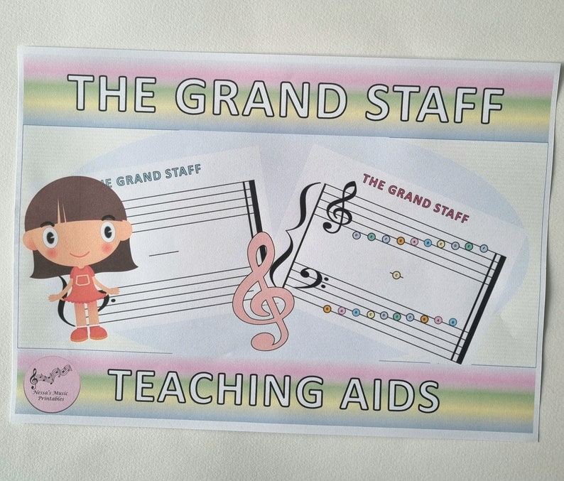 The Grand Staff Teaching Aids - Etsy