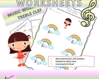 Music Worksheets Basic Note Reading Treble Clef Worksheets Bass Clef ...