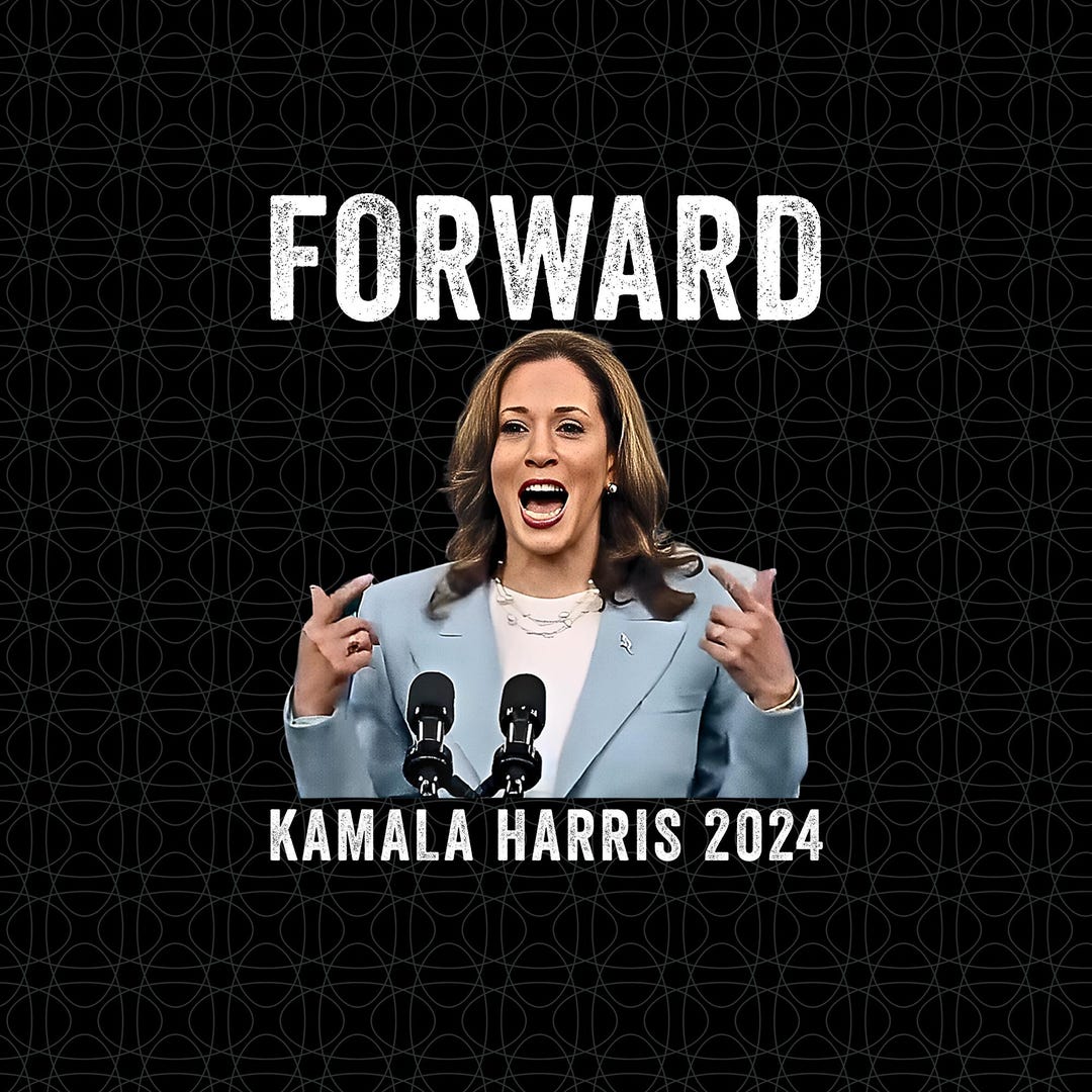 Kamala Harris Forward Digital Download, PNG Transparent Background ...