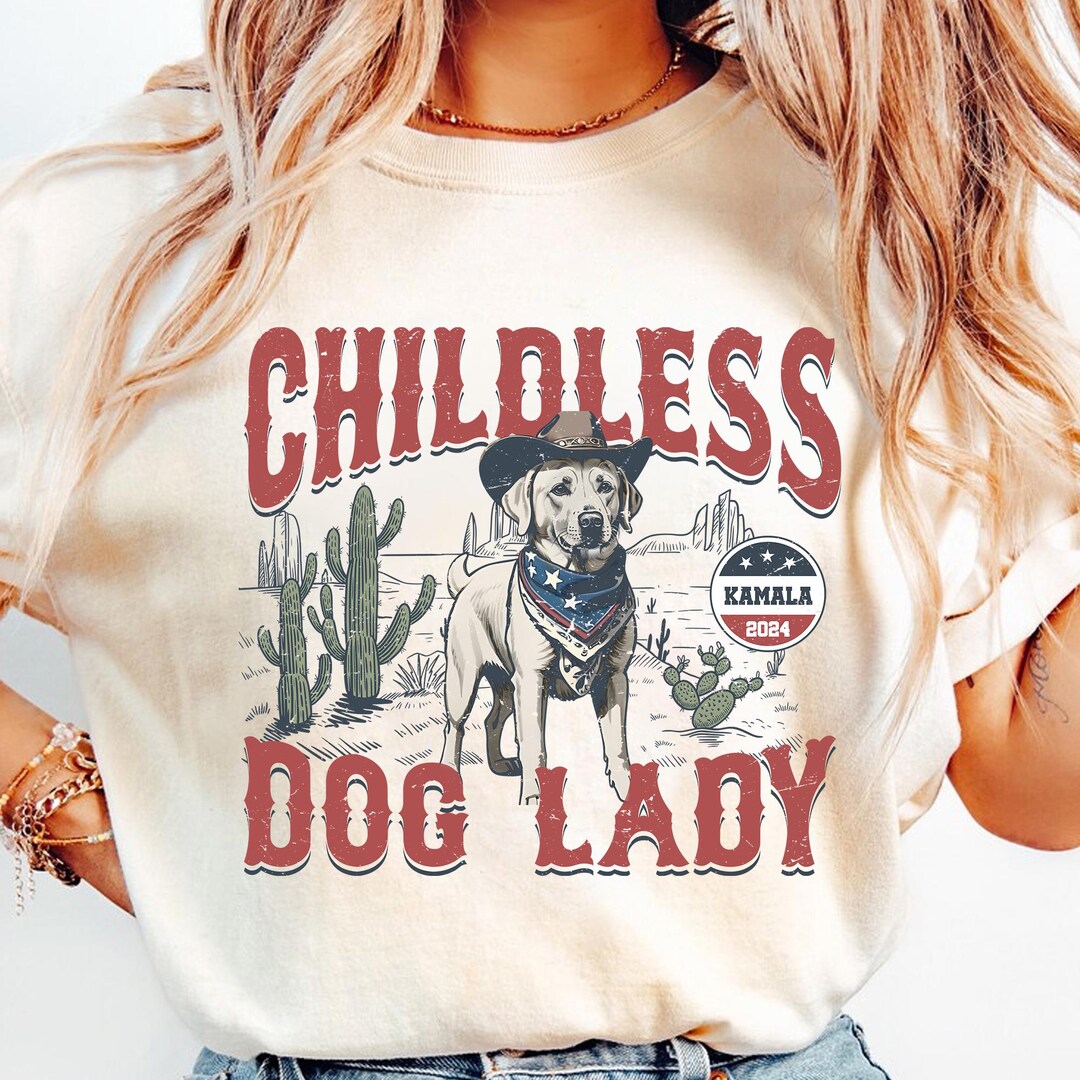 Childless Dog Lady for Kamala PNG, Western Dog Lady Voting Kamala ...