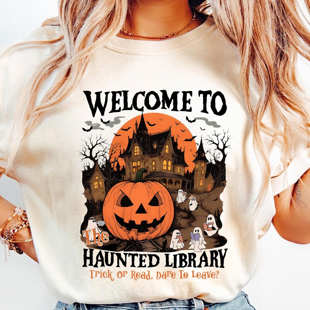 Welcome to the Haunted Library Png, Haunted Library Png, Halloween ...