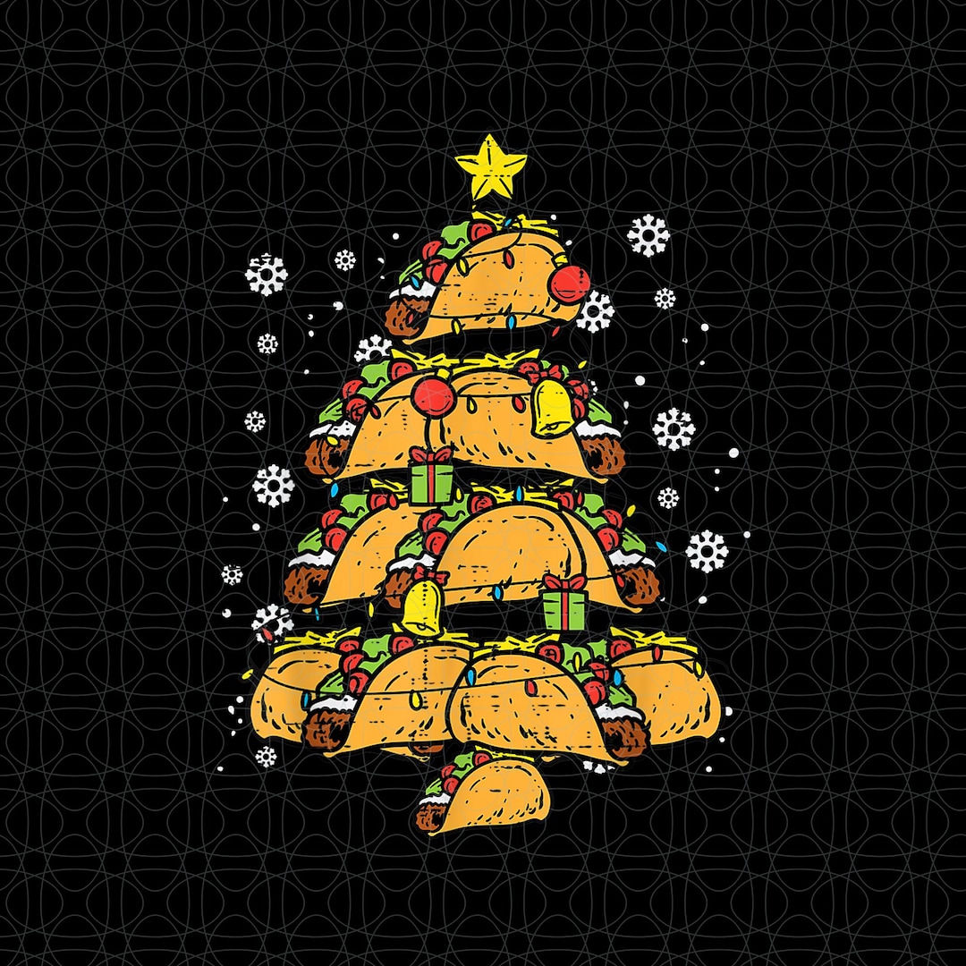 Oh Taco Tree Png, Mexico Christmas Png, Taco Png, Christmas Taco, Tacos ...