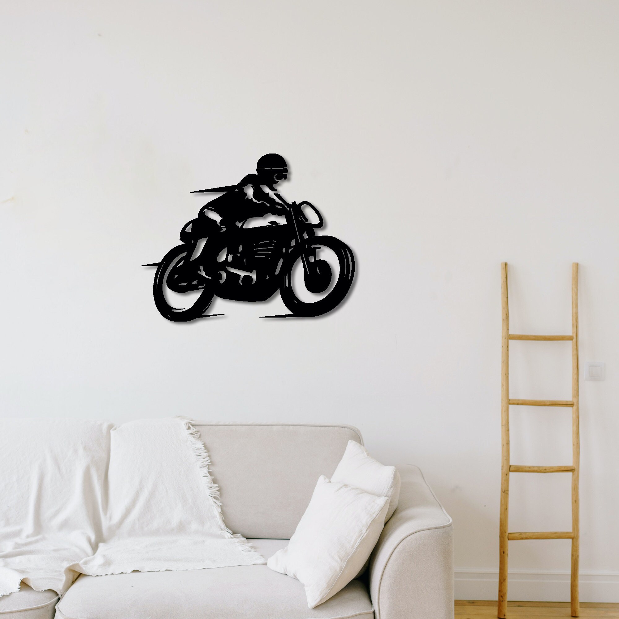Metal Motorcycle Metal Wall Art - Etsy