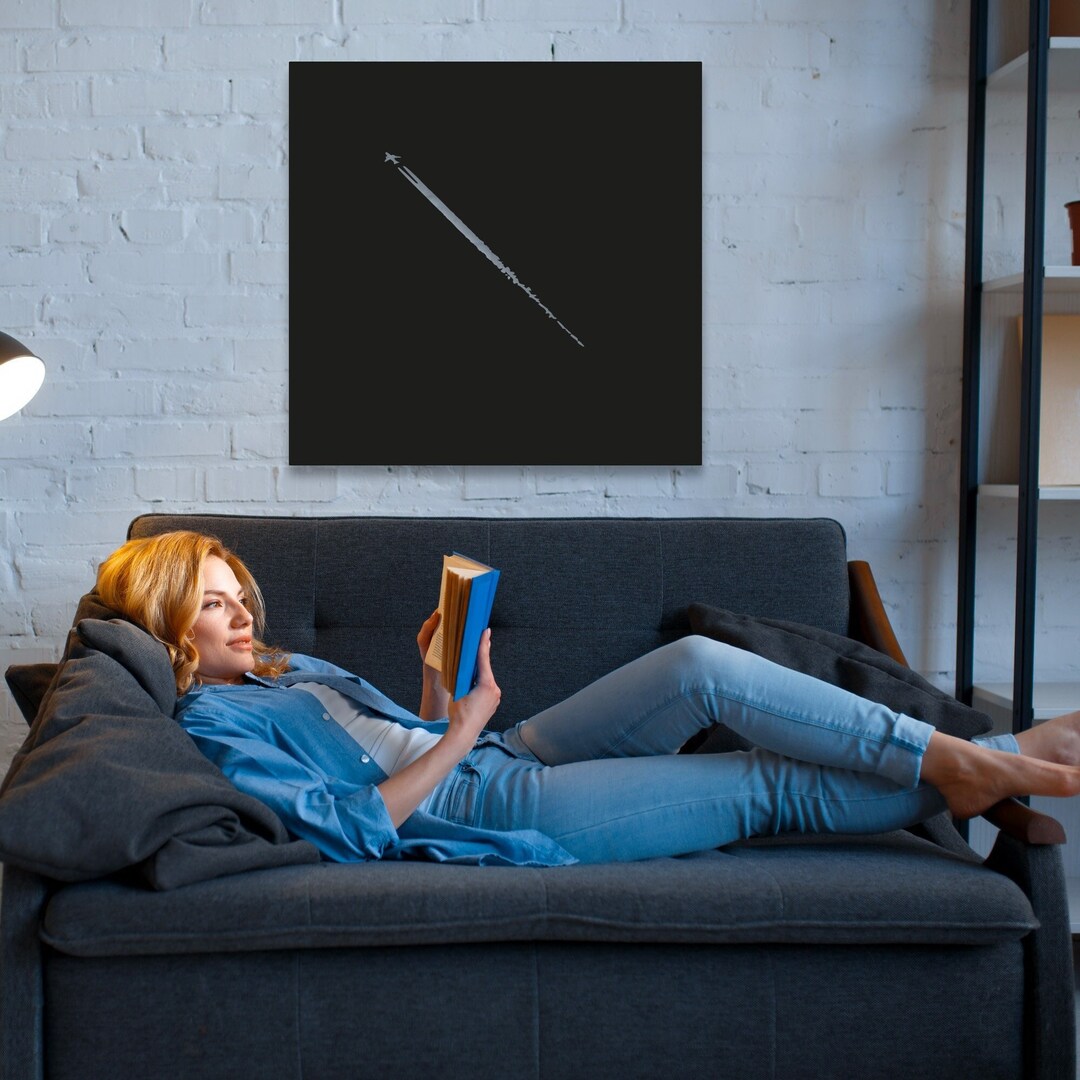 Aircraft Design Metal Wall Art Panel, Airplane, Minimalist Wall Decor ...