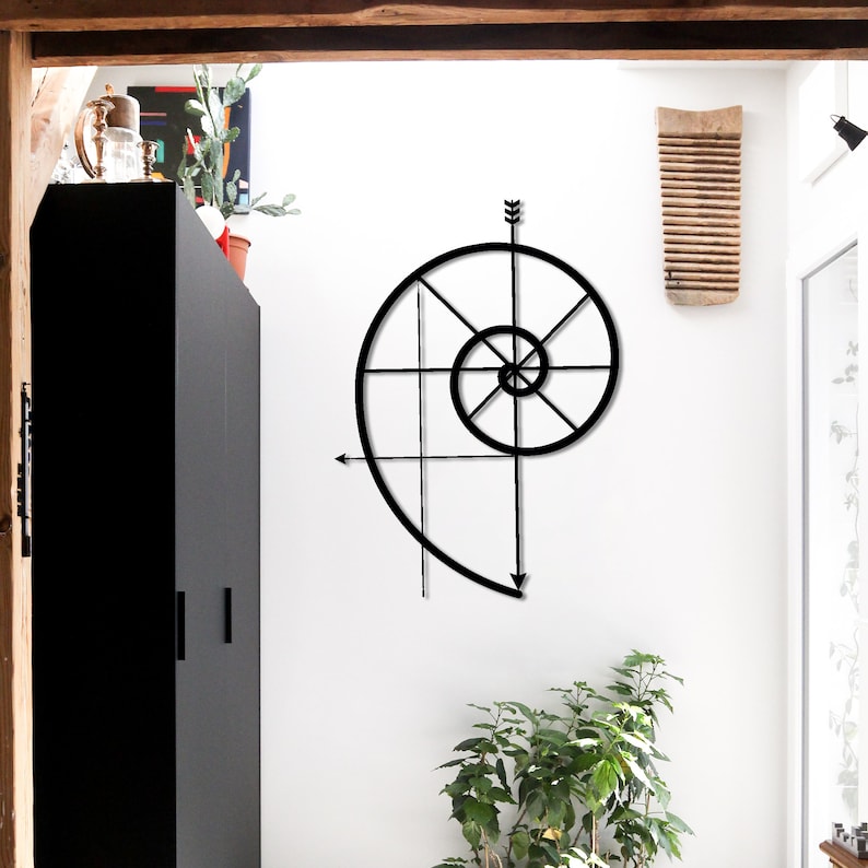Golden Ratio Fibonacci Sequence Metal Art Etsy Australia