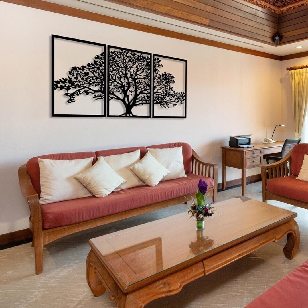 Tree of Life Metal Wall Decor, Tree Metal Wall Decoration, Home ...