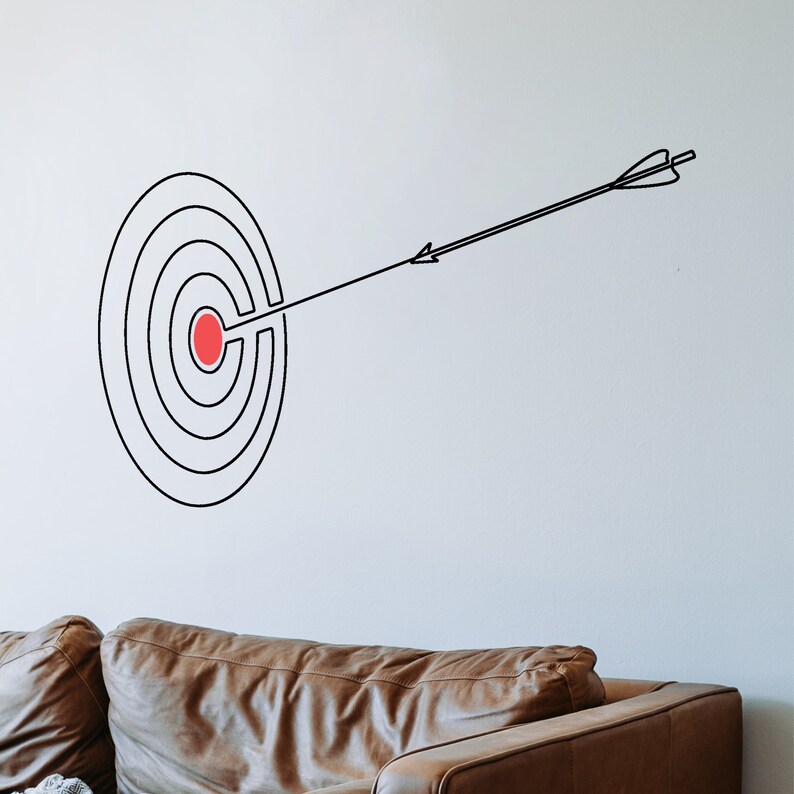 Dart Board Metal Line Art, Modern Game Room Wall Decor - Etsy