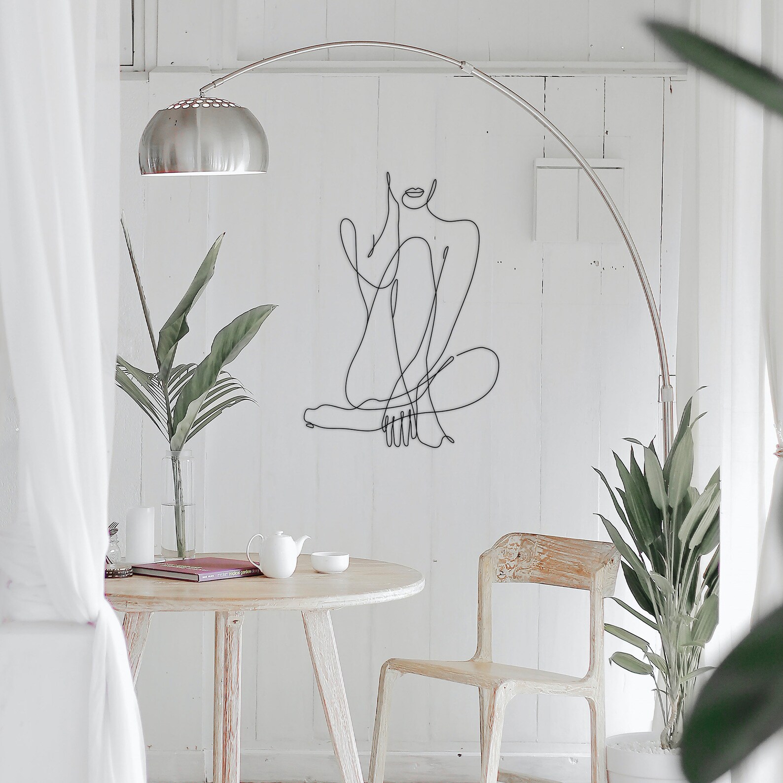 Woman Line Art, Single Line Female, Body Positive Wall Art, Minimalist ...