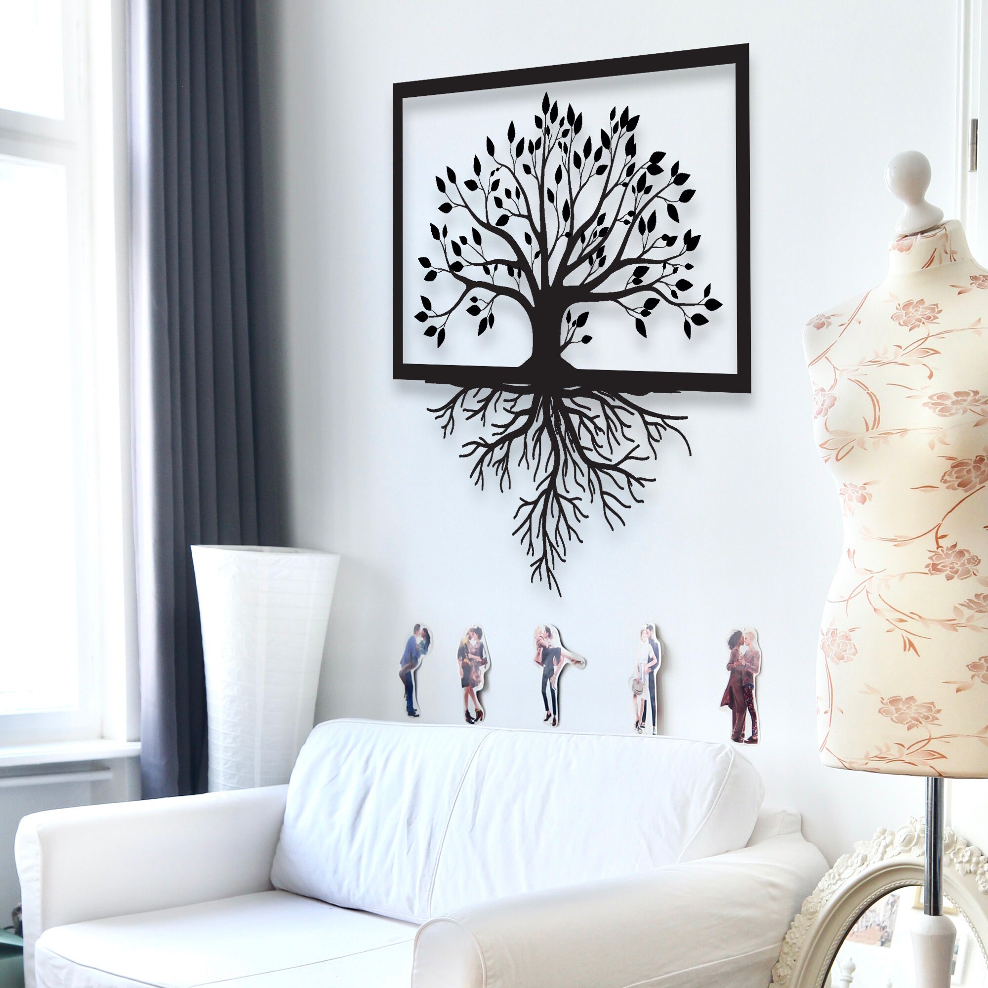 Metal Tree Root Wall Art Tree Sign Metal Wall Decor Metal - Etsy