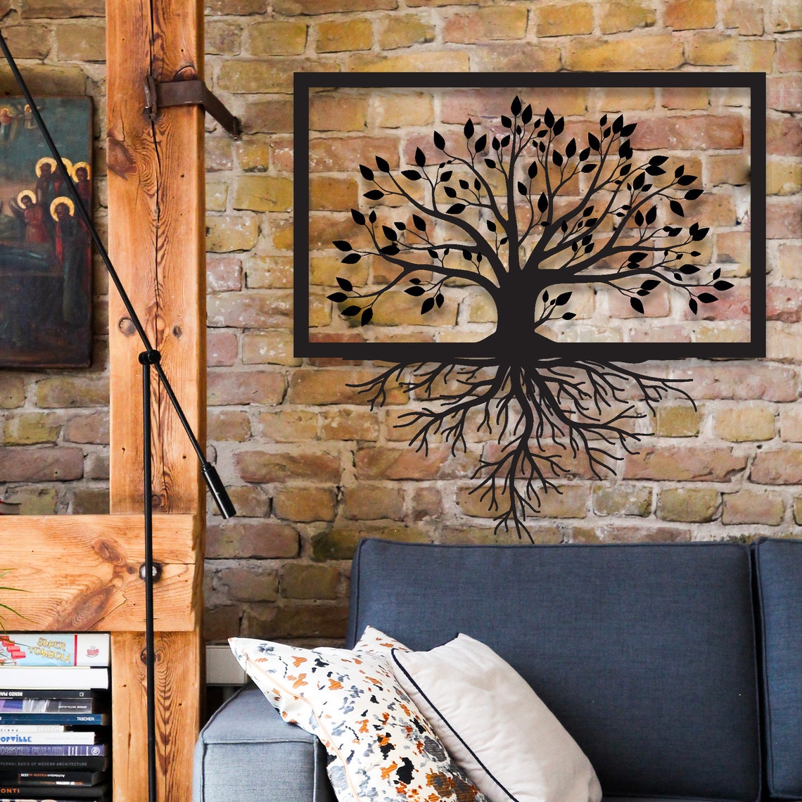 Metal Tree Root Wall Art Tree Sign Metal Wall Decor Metal - Etsy