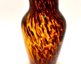 Leopard Glass Vase - Etsy