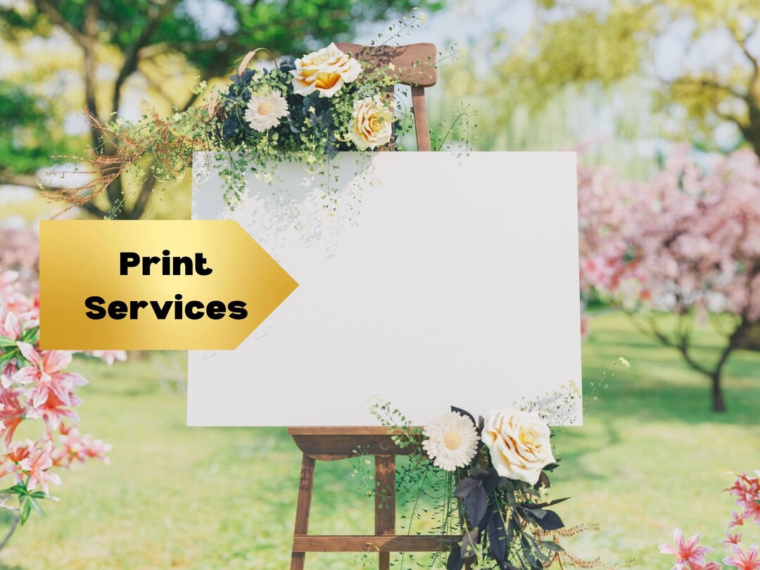 Print Your Digital Download I Welcome Sign Printing Service I Table ...