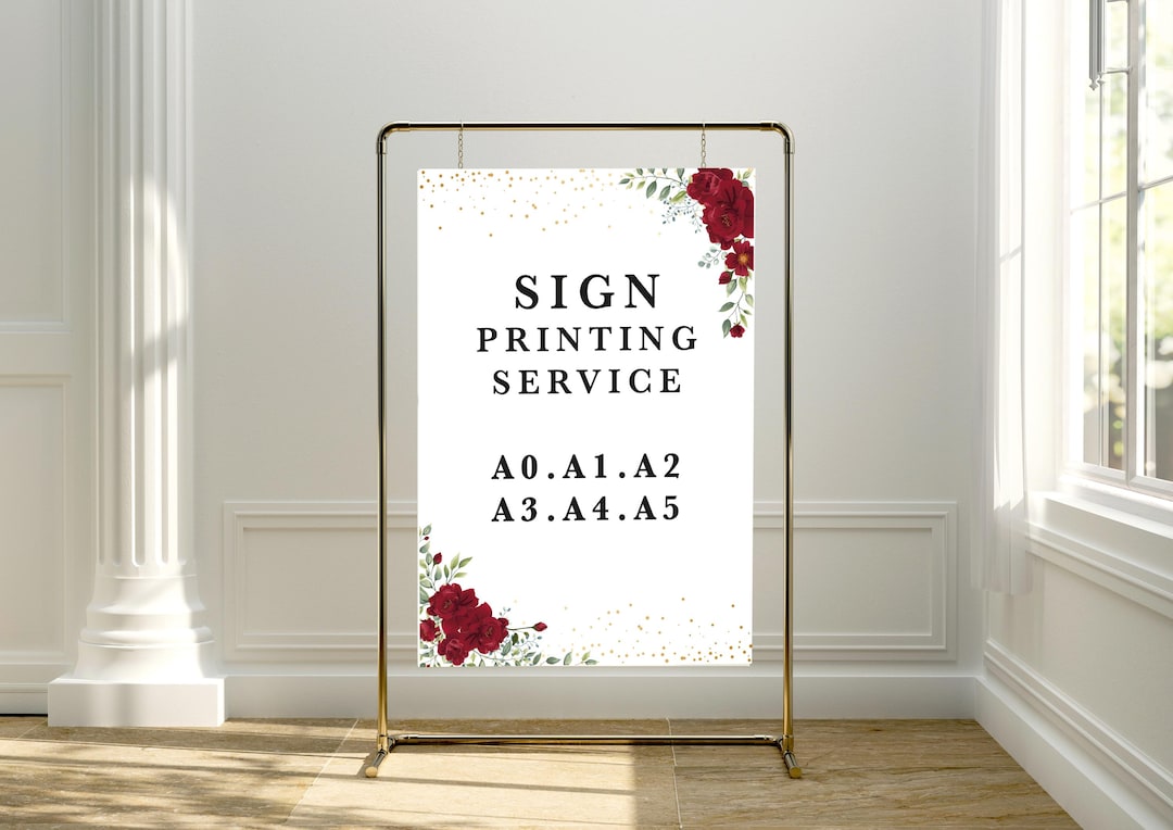 Elegant Custom Welcome Sign Printing | Sturdy Board, Fast Print ...