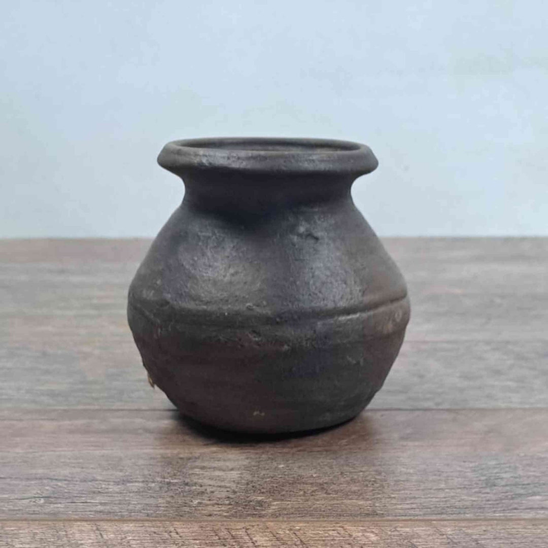 Vintage Clay Pot , Clay Vessel, Rustic and Primitive, Stone Pot With ...