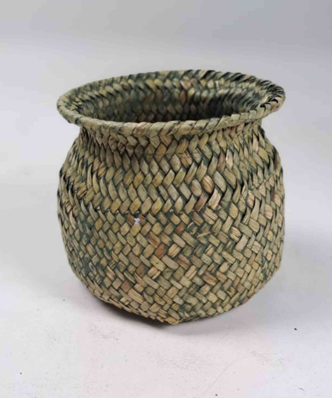 Artisan Handmade Basket, Small Tribal Artisan Basket, Native Bakset ...