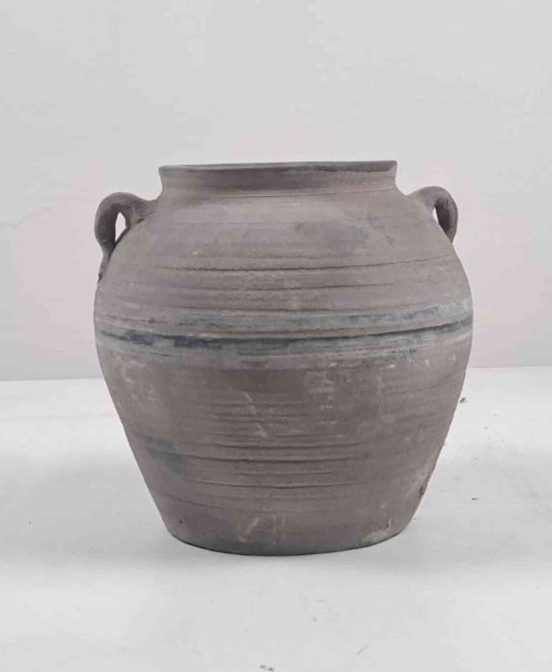 Handled Vintage Clay Water Vessel , Handmade Pot, Clay Vessel, Home ...