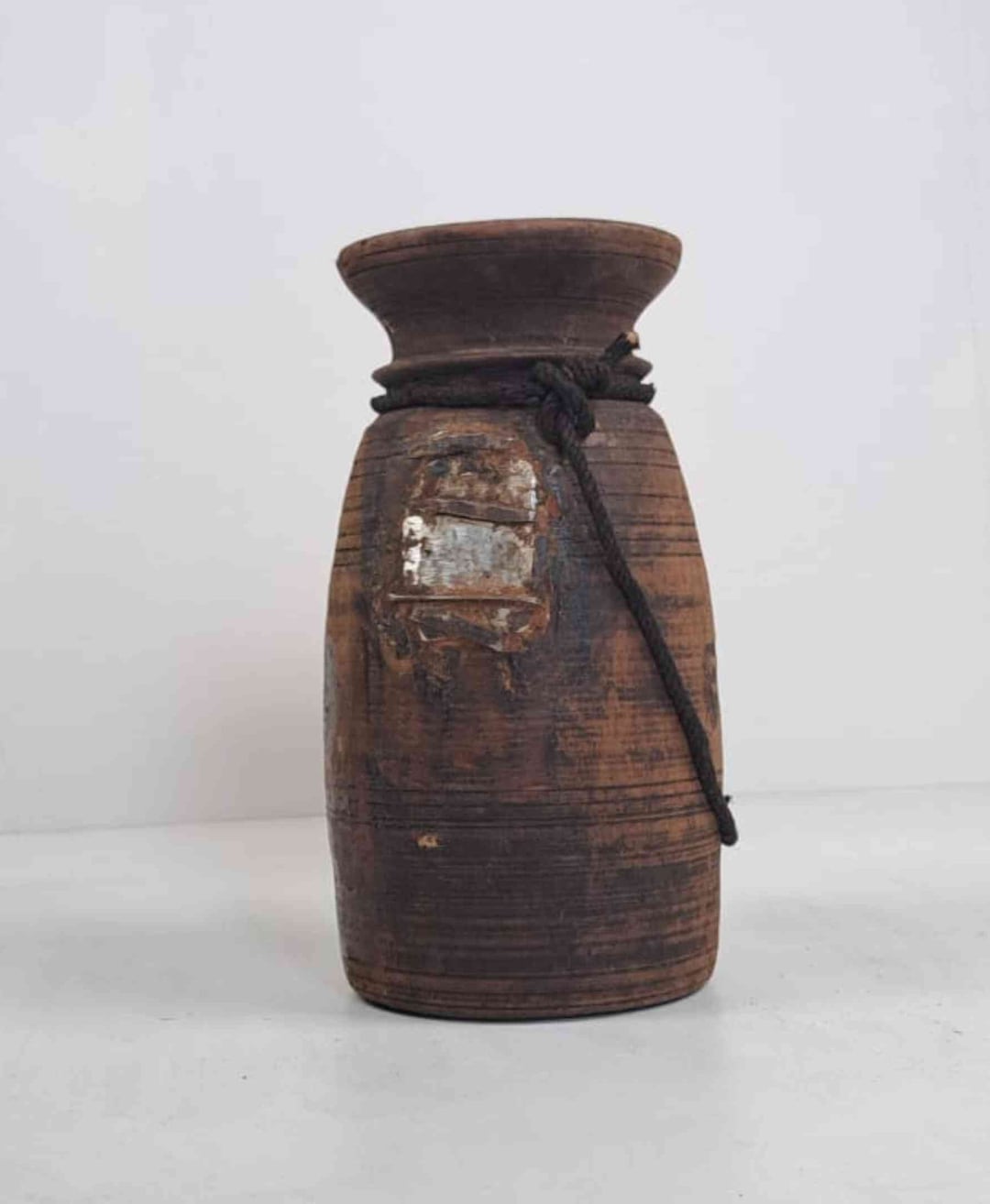 Antique Wooden Himachal Pot, Vintage Wooden Vase, Himachal Water Pot ...