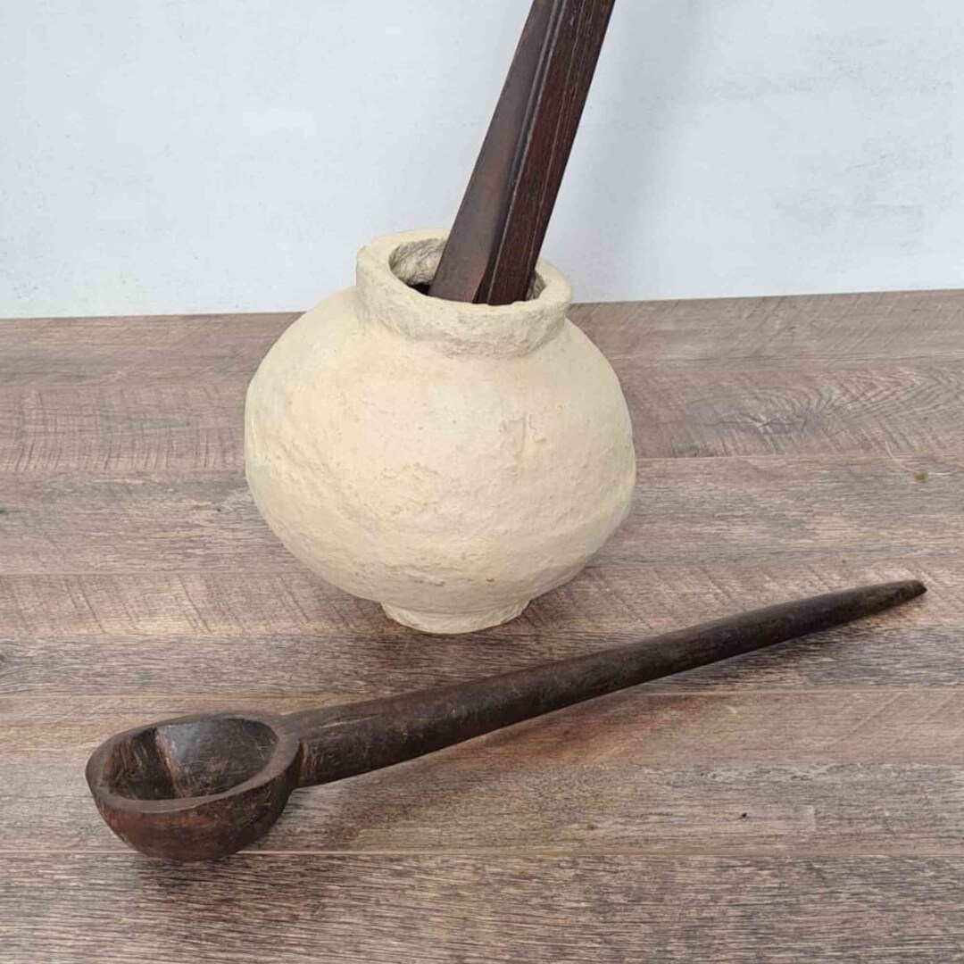Antique Indian Wooden Ladle Indian Decor Home Decor Wooden - Etsy