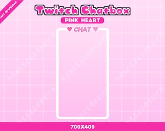 Pink Twitch Chatbox - Etsy UK