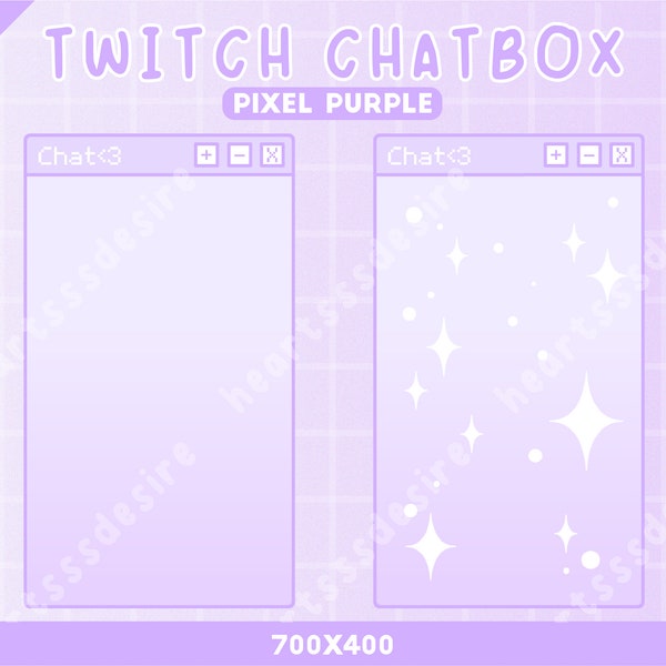 Purple Chat Box - Etsy