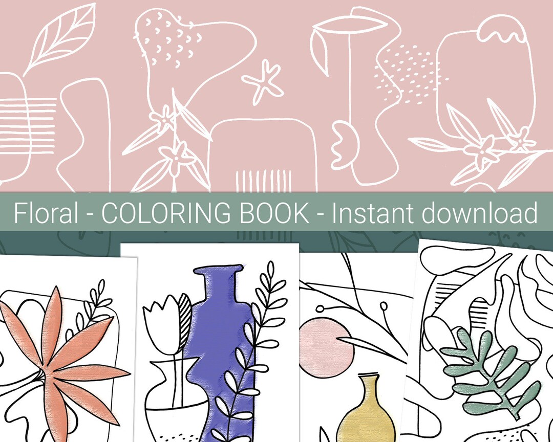 Digital Coloring Book to Be Printed - A5 Size - Etsy