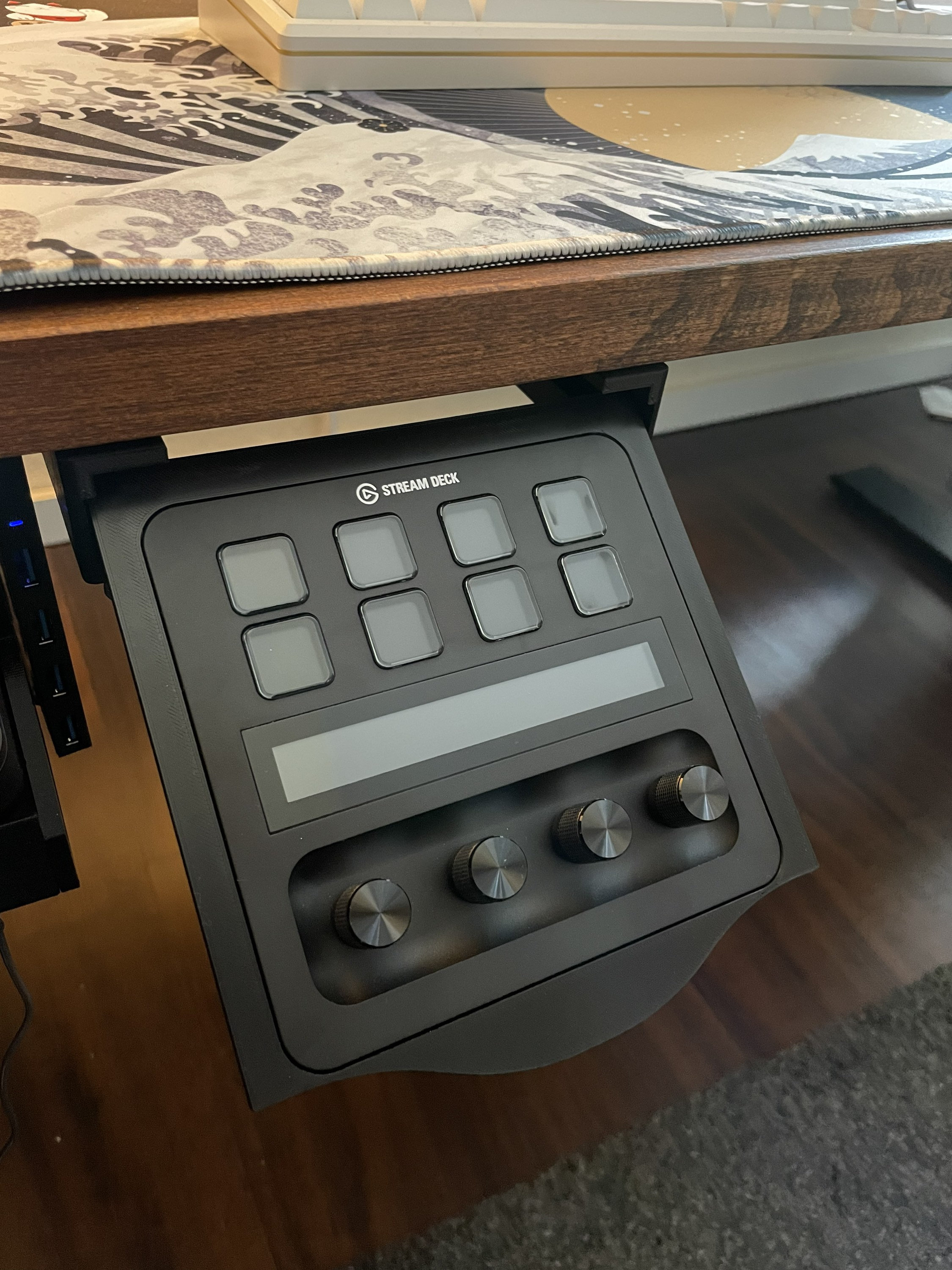 Streamdeck Plus Underdesk Mount Slide Out - Etsy