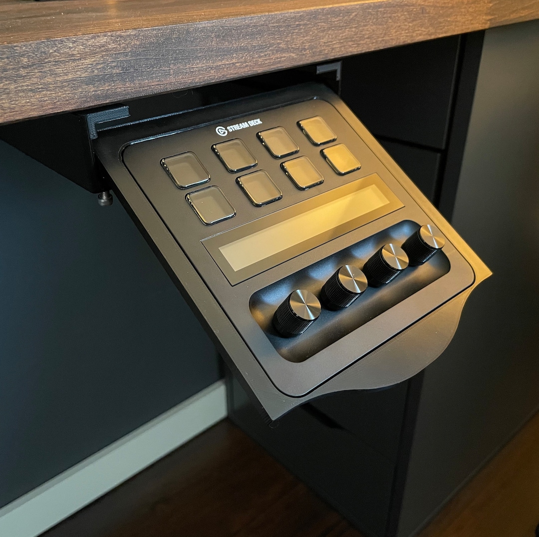 Streamdeck + Plus Underdesk Mount Slide Out - Etsy