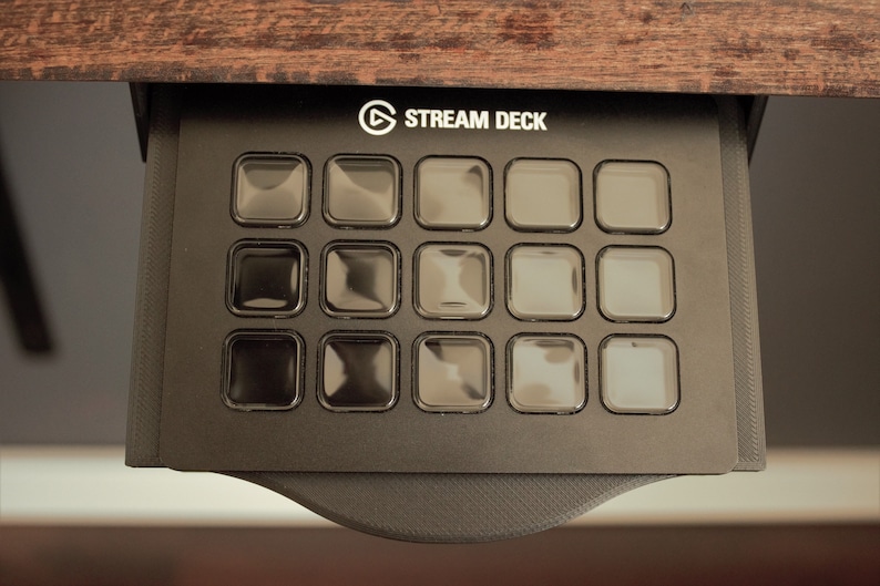 Elgato Streamdeck MK.1 15 Keys Slide Out Under Desk Mount - Etsy