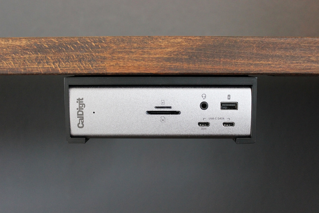 Minimal Under Desk Mount for Caldigit Thunderbolt 4 Dock (TB4) 3D ...