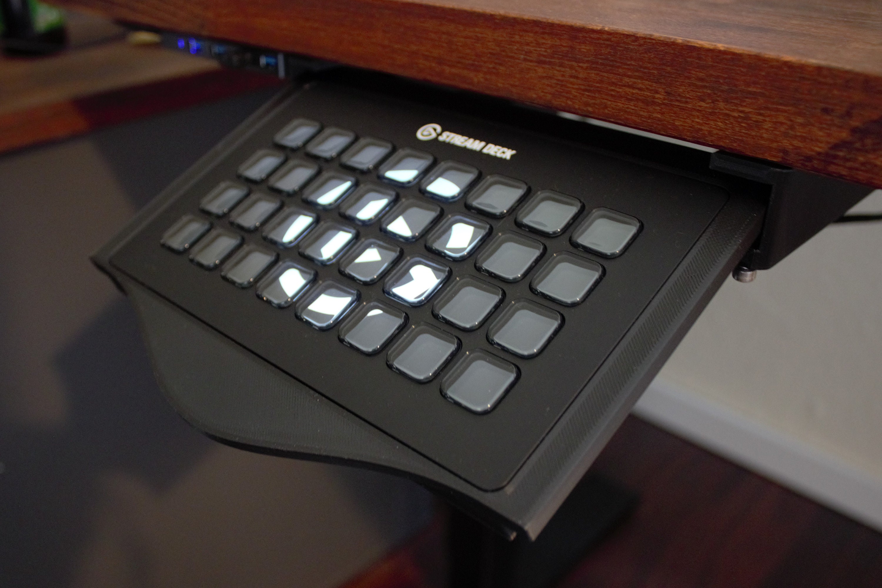 Elgato Streamdeck 32 Keys Underdesk Mount Slide Out - Etsy