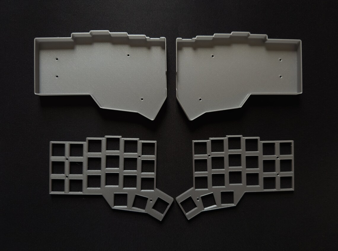 3D Printed Custom Keyboard Case & Plate for CRKBD Corne V3 6 - Etsy Canada