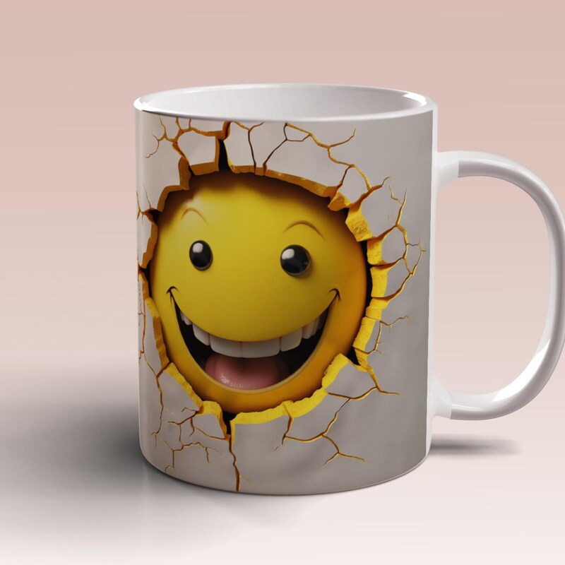 Personalized Smiley Mug - Etsy