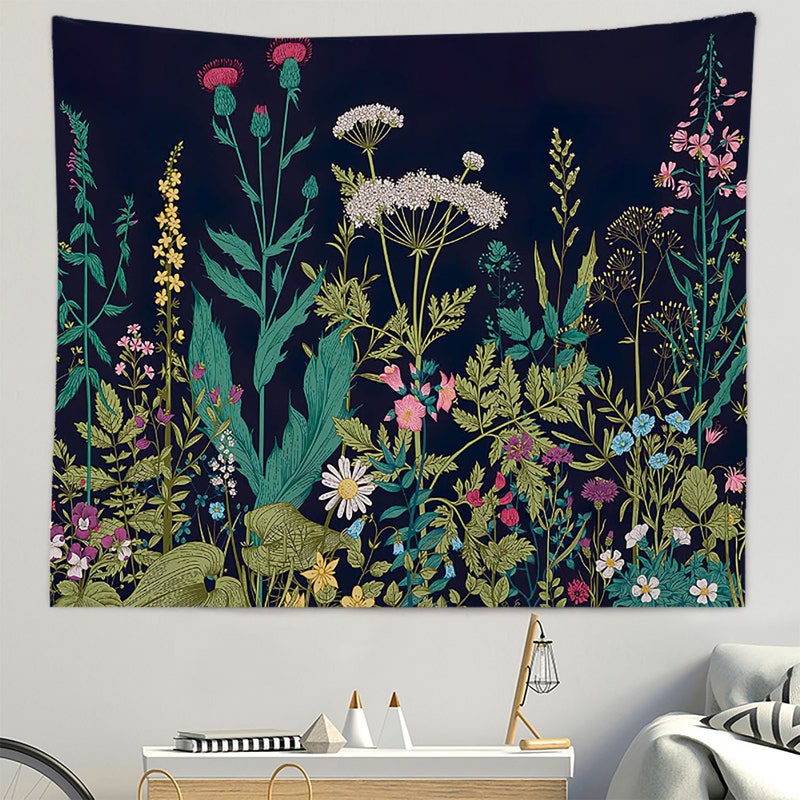 Floral Tapestry - Etsy