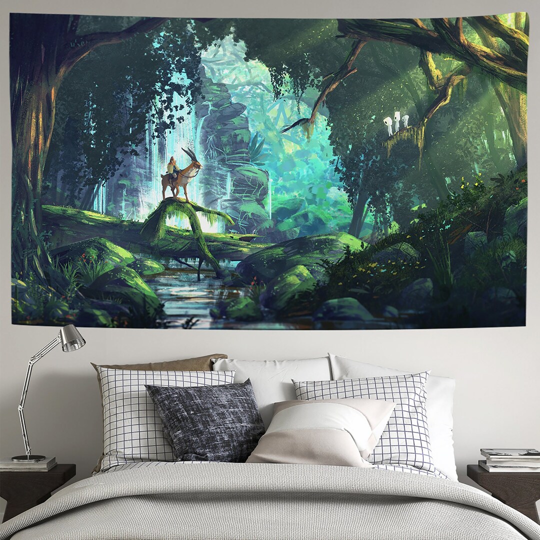Forest Tapestry,deer Wall Tapestry,psychedelic Tapestry,landscape Wall ...
