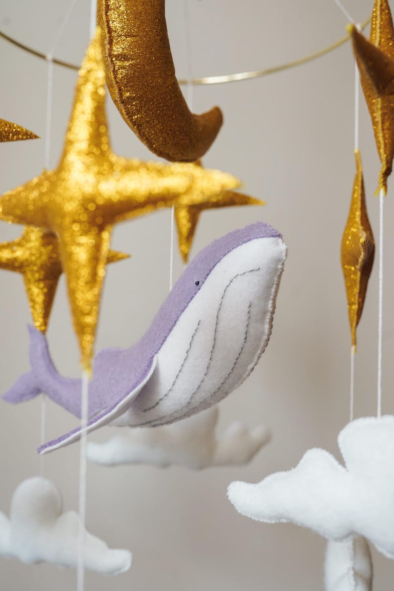 Under the Sea Mobile, Whale Mobile Nursery, Sea & Ocean Themed Baby ...
