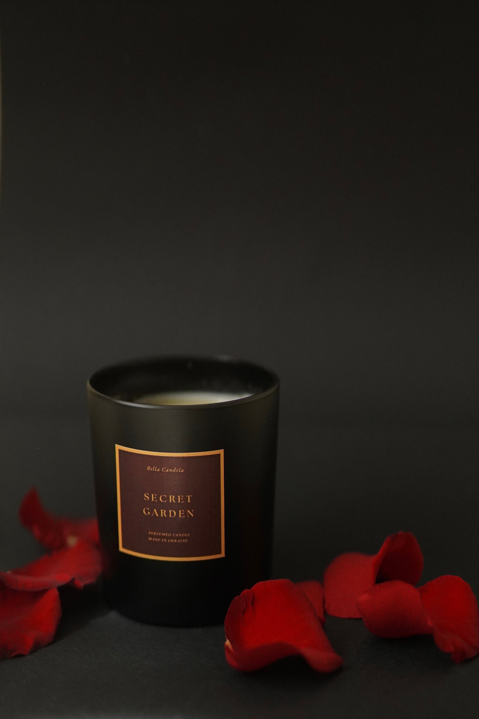 Hand Poured Toxin Free Natural Rose Candle Wood Wick Scented Candles in ...