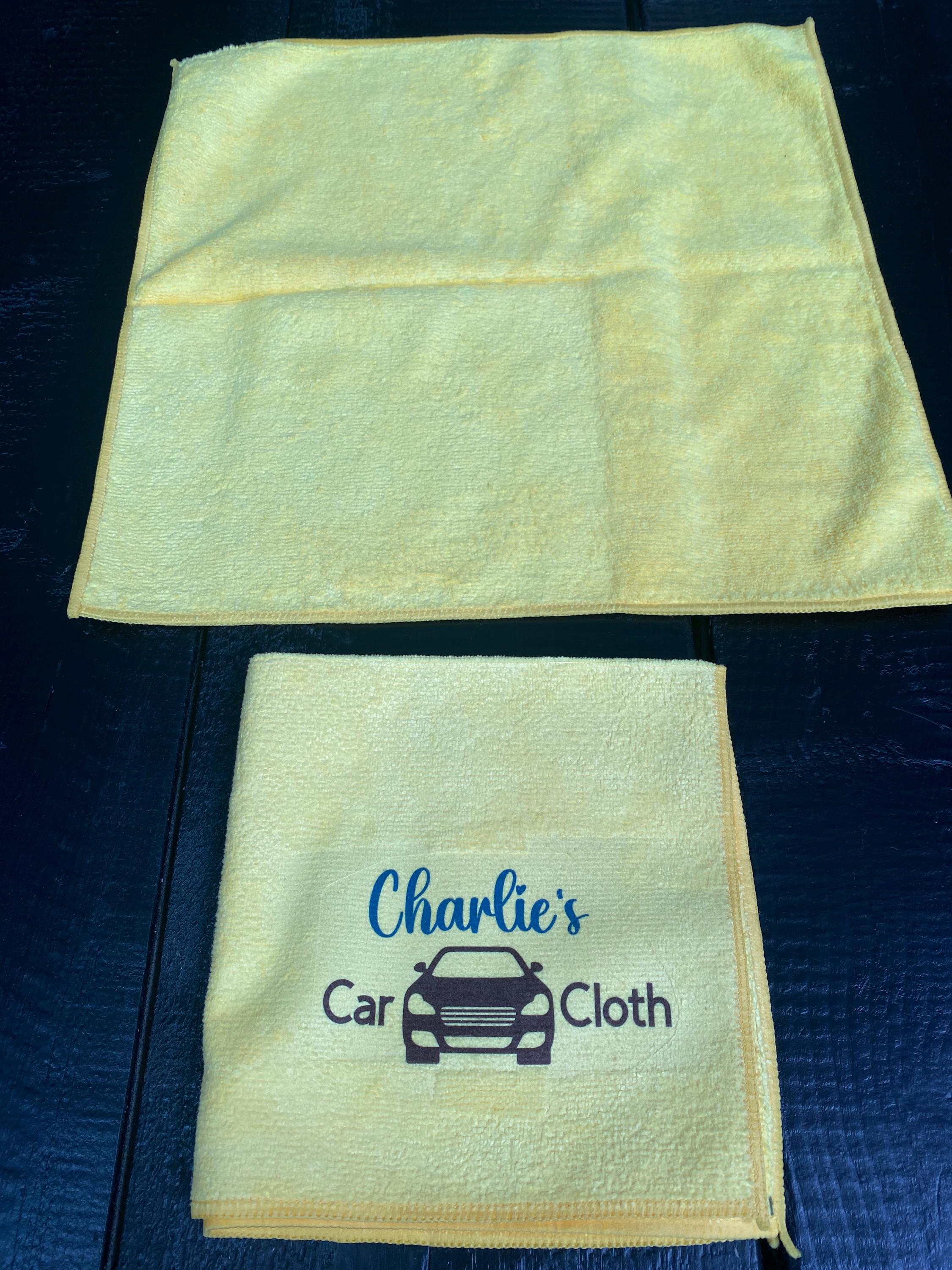 Personalised Microfibre Cloths. Car Detailing / Cleaning. - Etsy UK