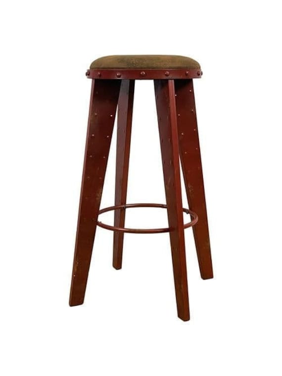 77cm Aviation Inspired Bar Stool Red | Etsy