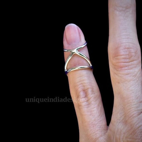 Gold Splint Ring - Etsy