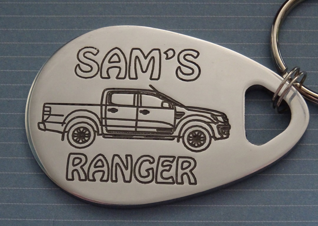 Personalised FORD RANGER Double Cab Keyring 2012-16 Model Any - Etsy