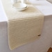 Modern Table Runner in Cream, Handwoven Table Runner for Wedding ...