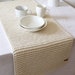 Modern Table Runner in Cream, Handwoven Table Runner for Wedding ...