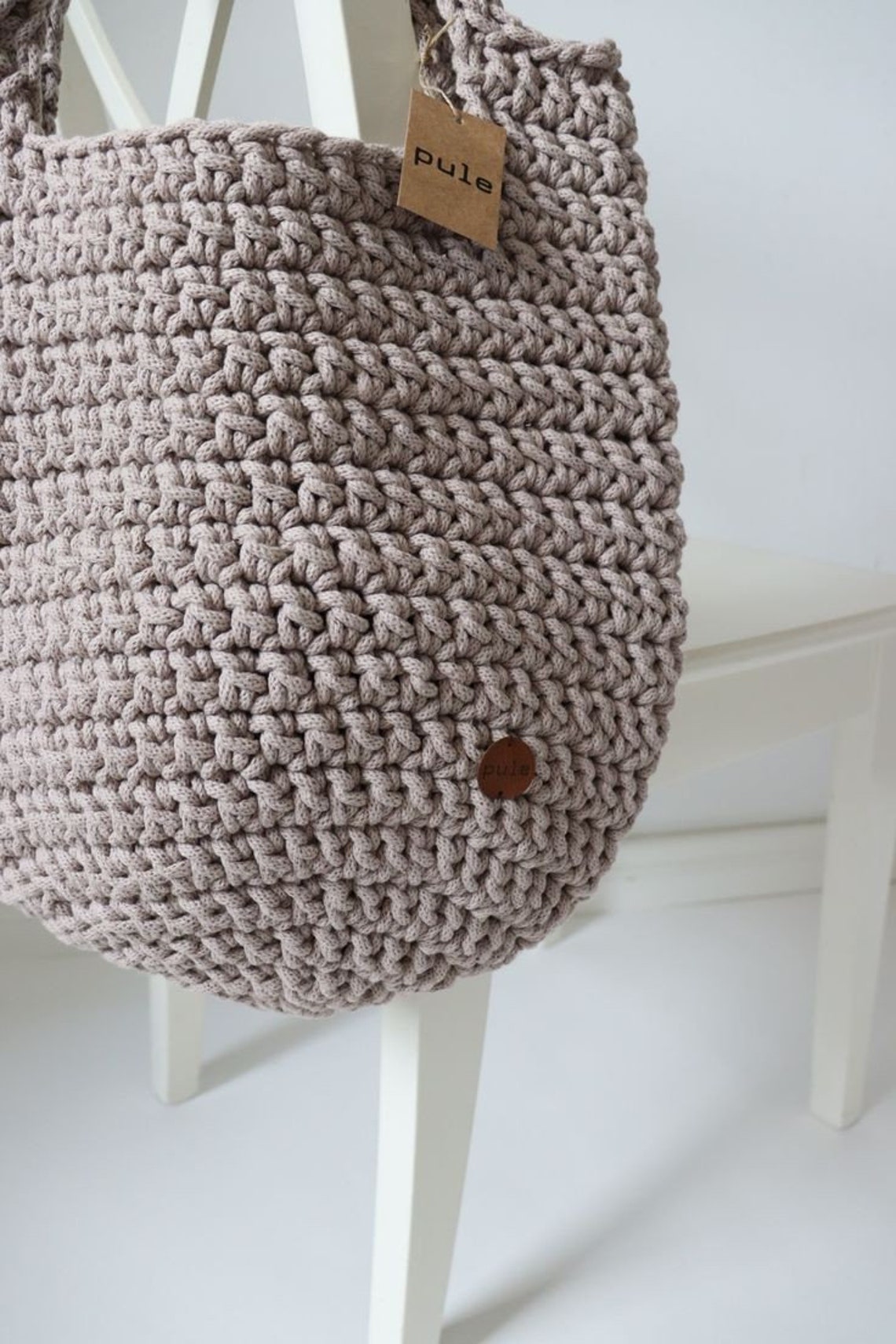 Crochet Weekender Bag Made With Rope Basket Bag for Vacation - Etsy