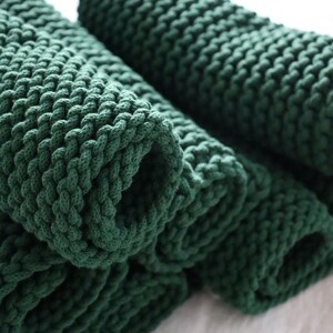 Set of 8 Knitted Table Mats, Placemats for Farmhouse Table Decor ...