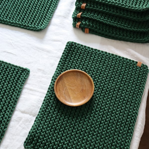Knitted Placemats - Etsy