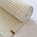 Modern Table Runner in Cream, Handwoven Table Runner for Wedding ...