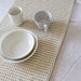 Modern Table Runner in Cream, Handwoven Table Runner for Wedding ...