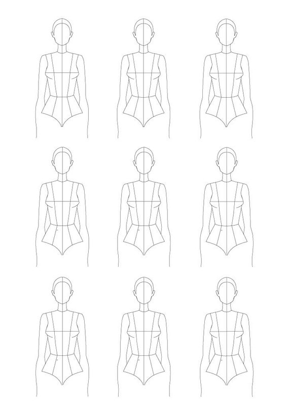 Human Drawing Templates